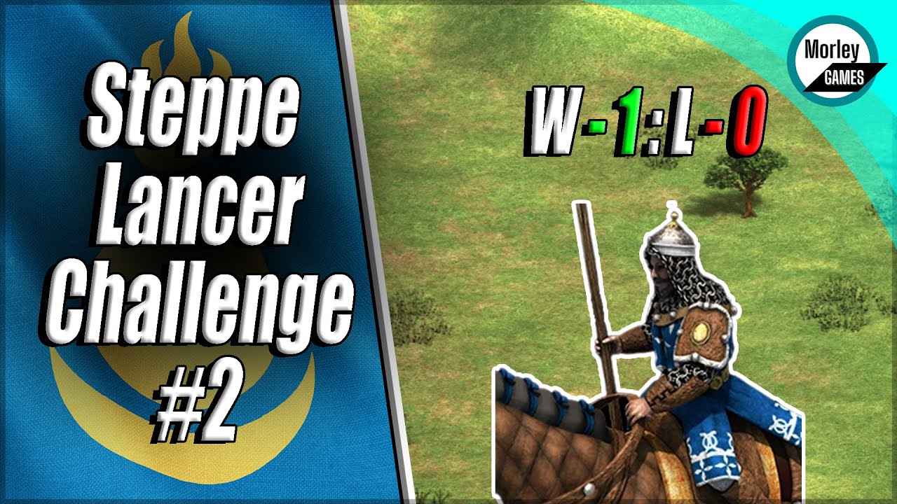 AOE2 Mongol Steppe Lancer Challenge ep.2 | 1v1 vs Burgundians - YouTube