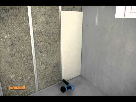 Fermacell wand met de Eenmansplaat 150x100cm - YouTube