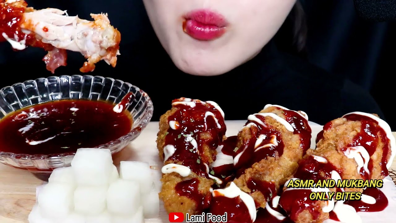 LAMI FOOD - ASMR FRIED CHICKEN *ONLY BITES* - YouTube