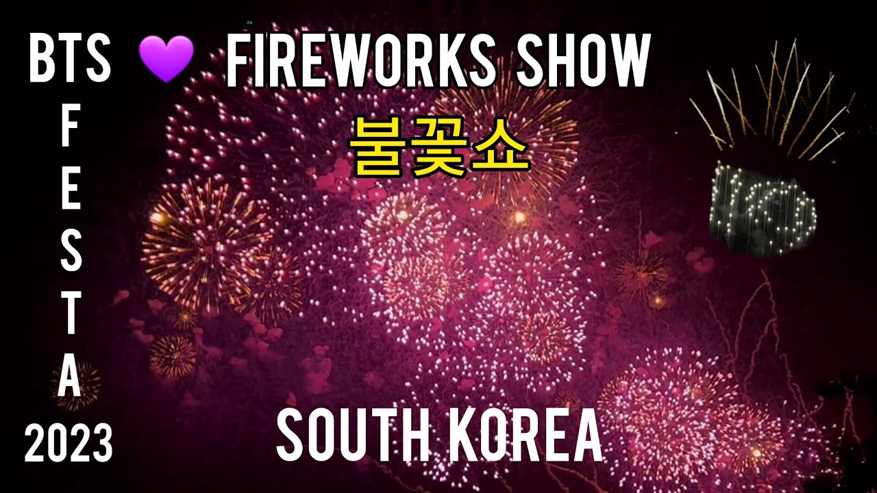 BTS💜FIREWORKS SHOW, 10th Anniversary, Yeouido | 10주년 불꽃쇼, 여의도 - YouTube