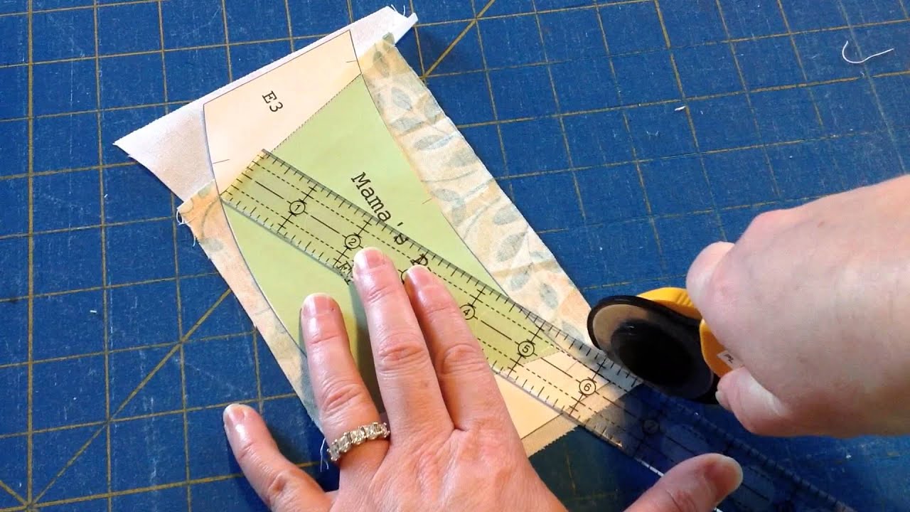 Trim a curved seam without marking - YouTube