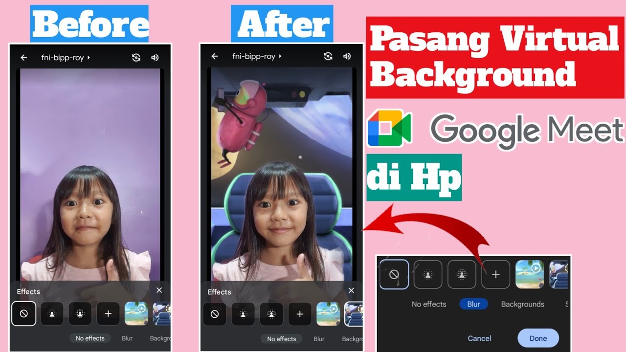 Cara Pasang Virtual Background Google Meet di Hp || Terbaru - YouTube