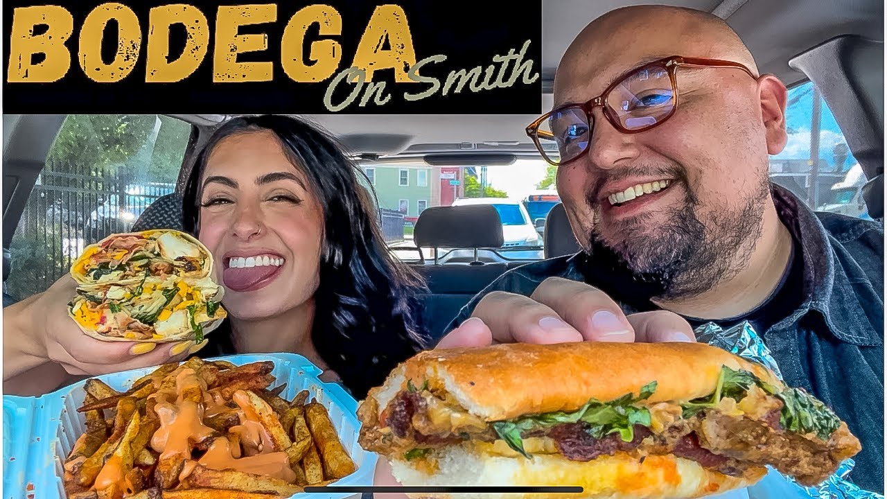 CHOPPED CHEESE 🧀 + BODEGA FRIES 🍟 -Bodega on Smith Providence, RI - YouTube