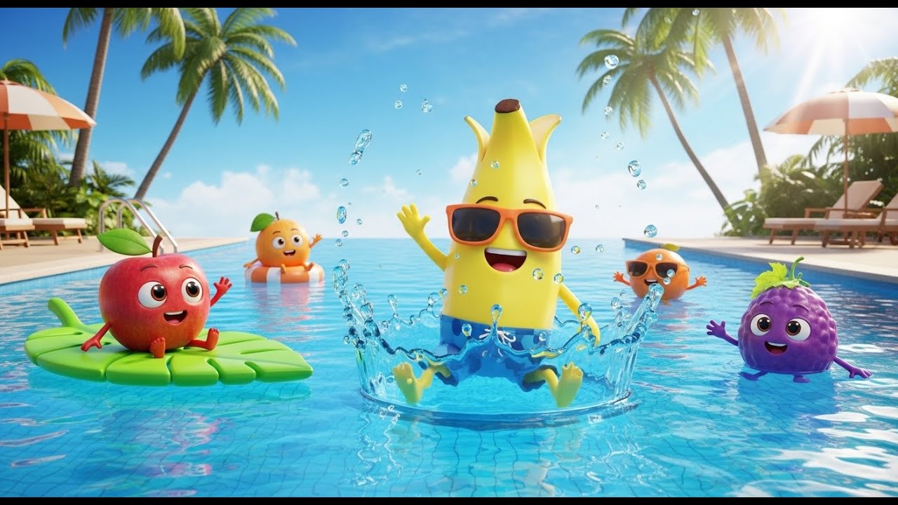 Banana Beat's 5-Star Pool Party! Fruit Friends Fun at the Luxury Hotel ...