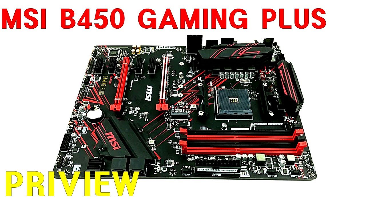 MSI B450 GAMING PLUS 프리뷰 - YouTube