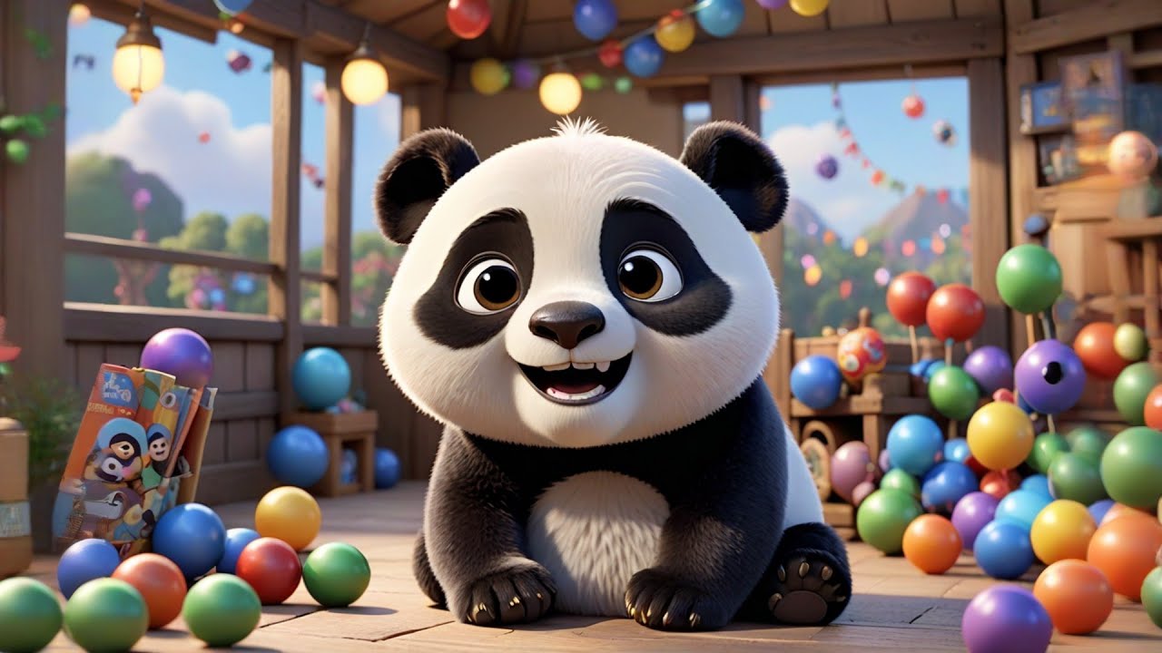Polly Panda Opens a Present + More Nursery Rhymes & Kids Songs - YouTube