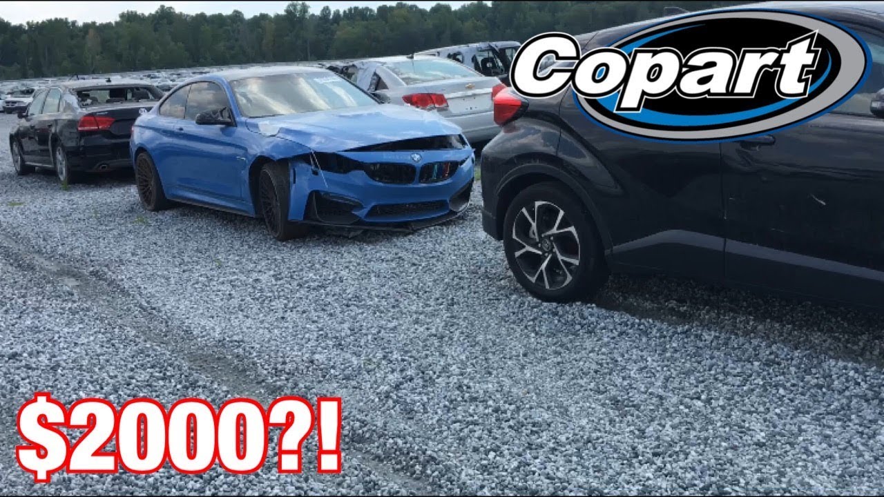 08-01-19 Copart WalkAround + Carnage!! BMW M4 $2000?!?! - YouTube