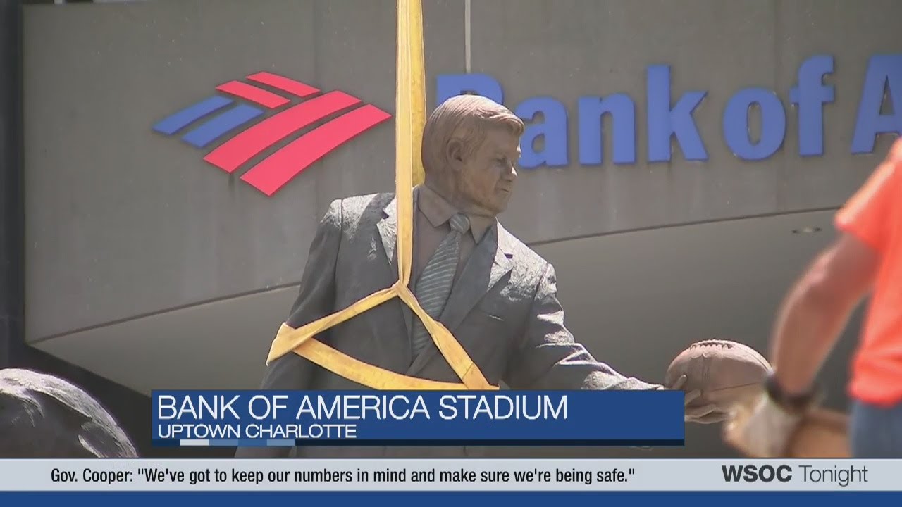 Jerry Richardson statue removed from outside Bank of America Stadium ...