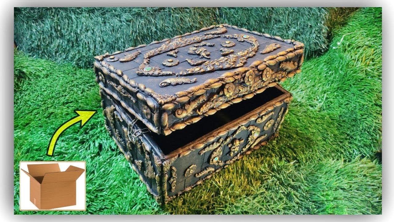 Handmade jewelry box ideas|Paper and cardboard craft ideas - YouTube