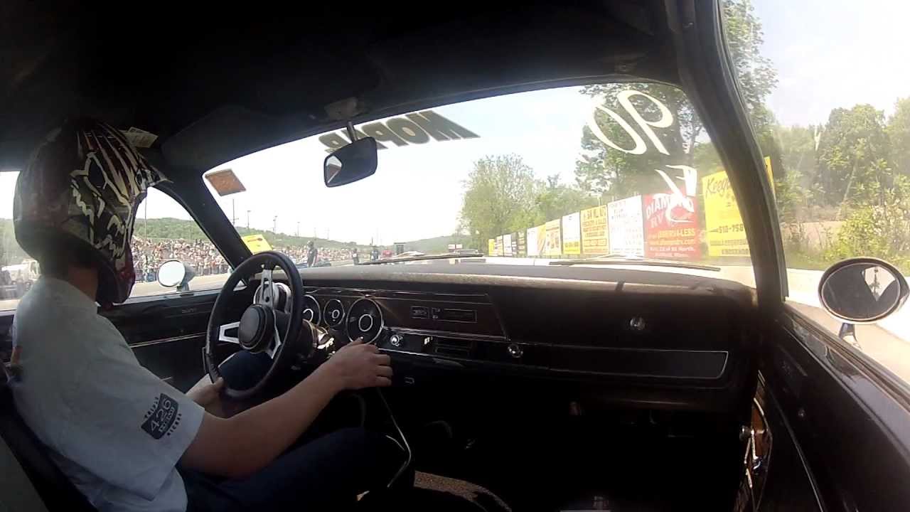 340 4speed duster vs 455 pontiac in car video - YouTube