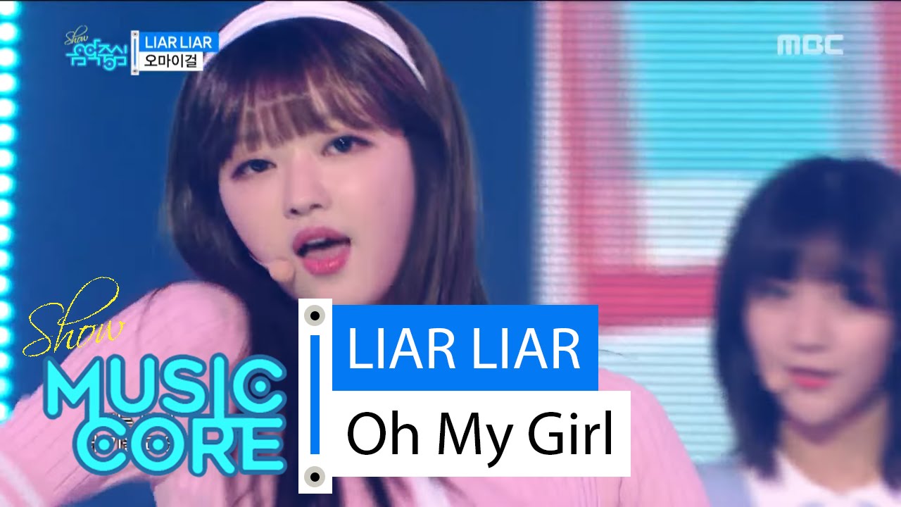 [HOT] Oh My Girl - LIAR LIAR, 오마이걸 - 라이어 라이어 Show Music core 20160430 ...