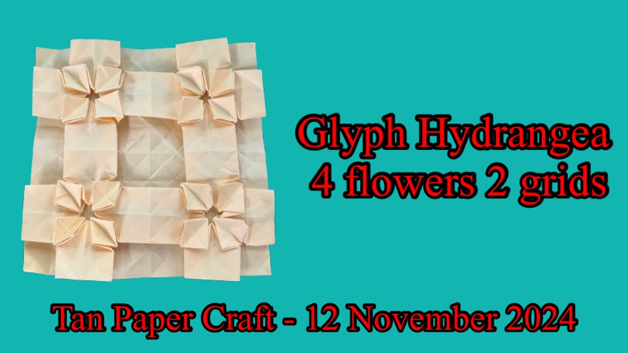 Tutorial ke 69 - Tessellation Flower Tic Tac toe Hydrangea 4 Flowers 2 ...