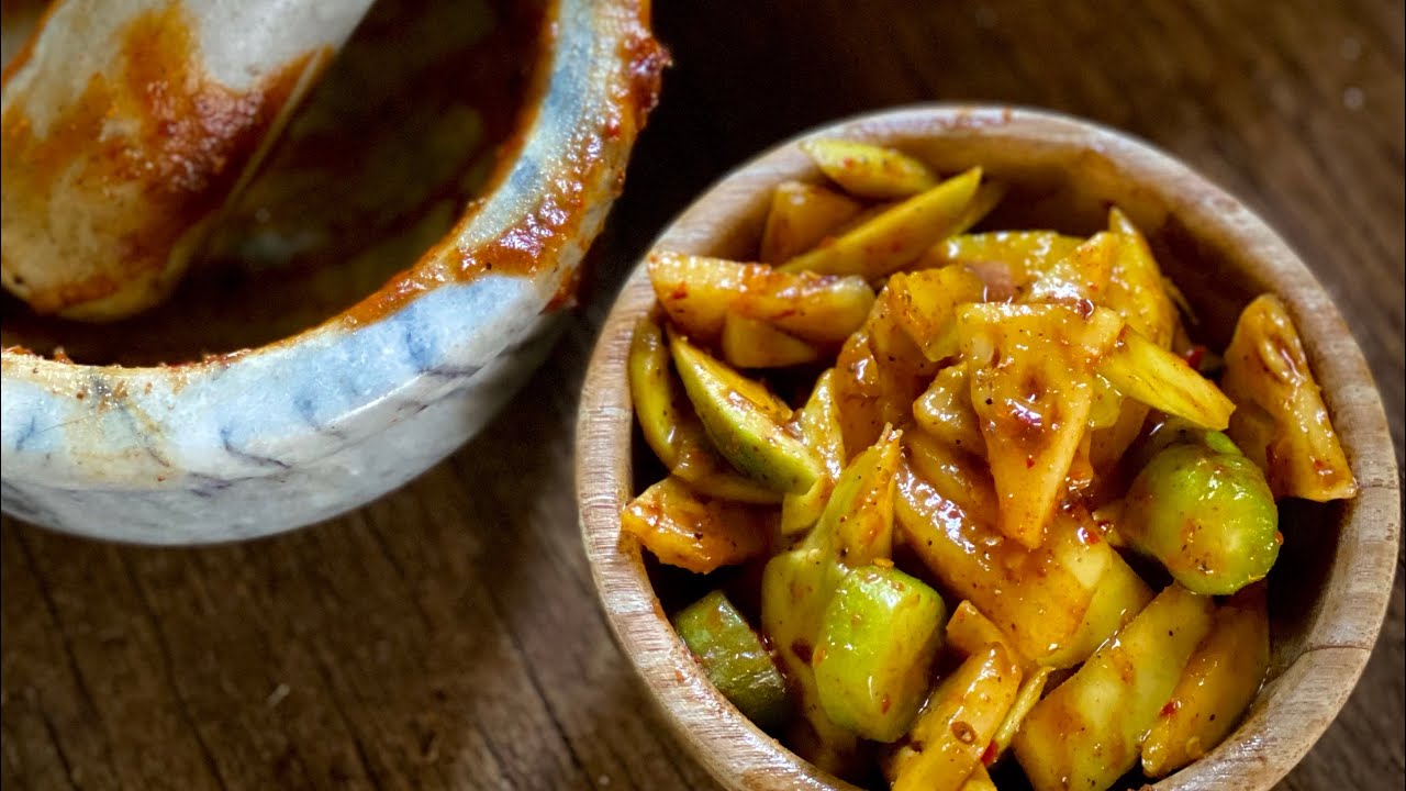 අන්නාසි අඹ අච්චාරු | Mango Achcharu | අච්චාරු | achcharu | Sri Lankan ...