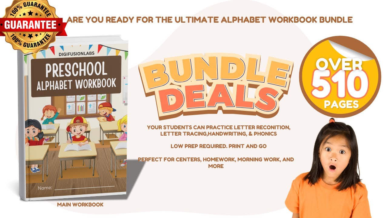 📚 The Ultimate Alphabet Workbook Bundle – No Prep & FUN! 🎉 - YouTube