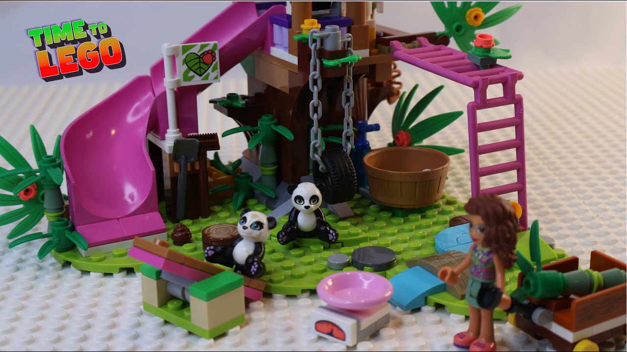 Lego Friends set 41422 Panda Jungle Tree House - YouTube