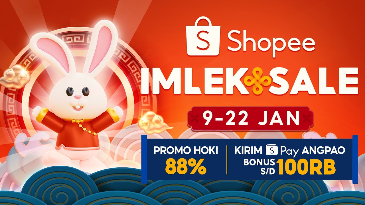 Dapatkan Promo Hoki 88% di Shopee Imlek Sale | 9 - 22 Jan - YouTube