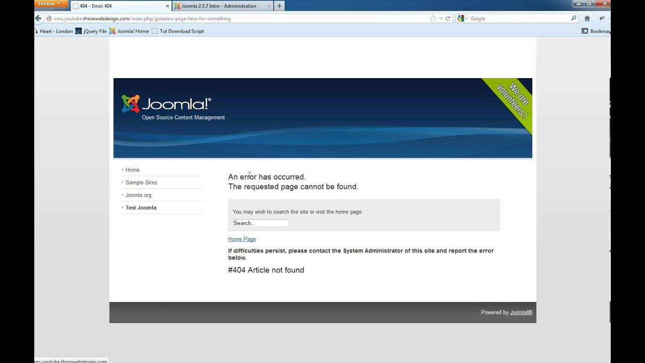 Joomla 2.5.7 - Introduction to Creating Menu Items and a Menu Module - YouTube