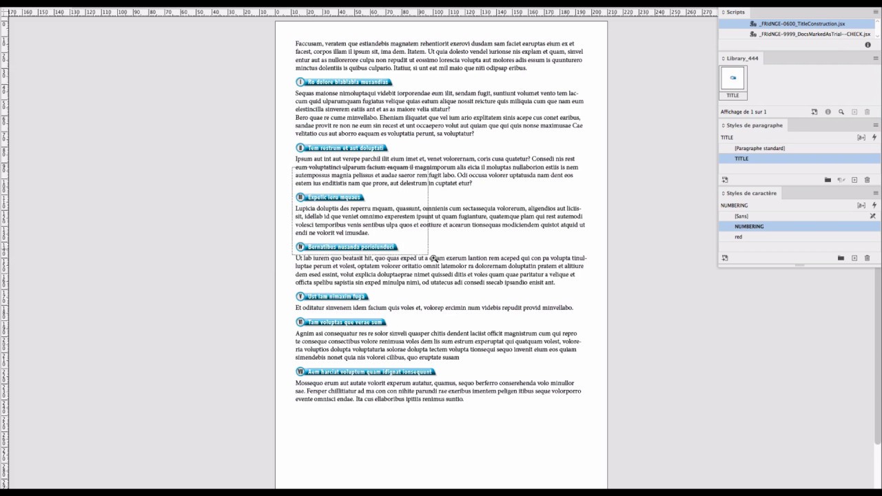 InDesign: Title Construction! … - YouTube