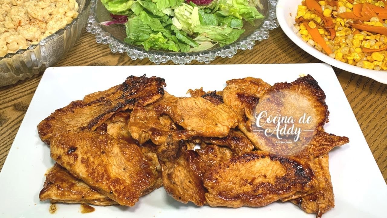 Almuerzo/Cena en 15 minutos Pechuga de PAVO o POLLO a la BBQ muy Jugosa ...