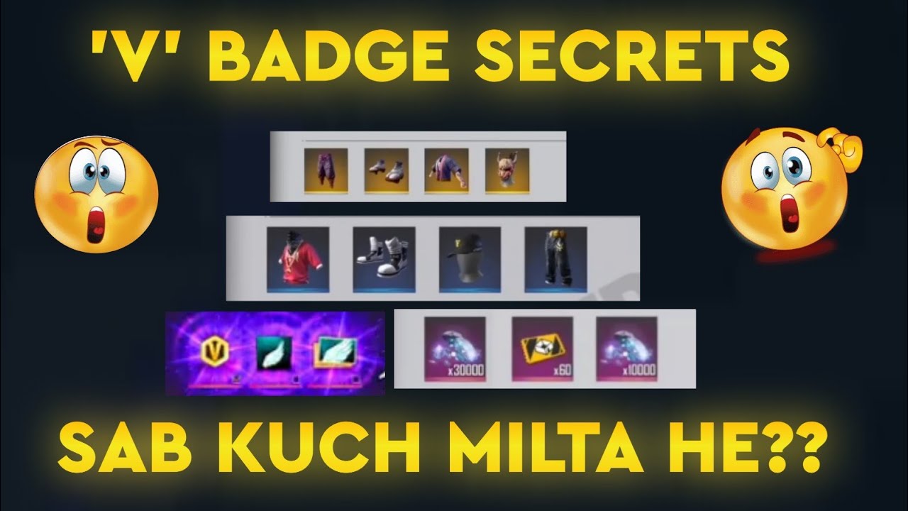 V Badge Free Fire 🤯 Secrets || V Badge Benefits ? Mysterious Fact About ...