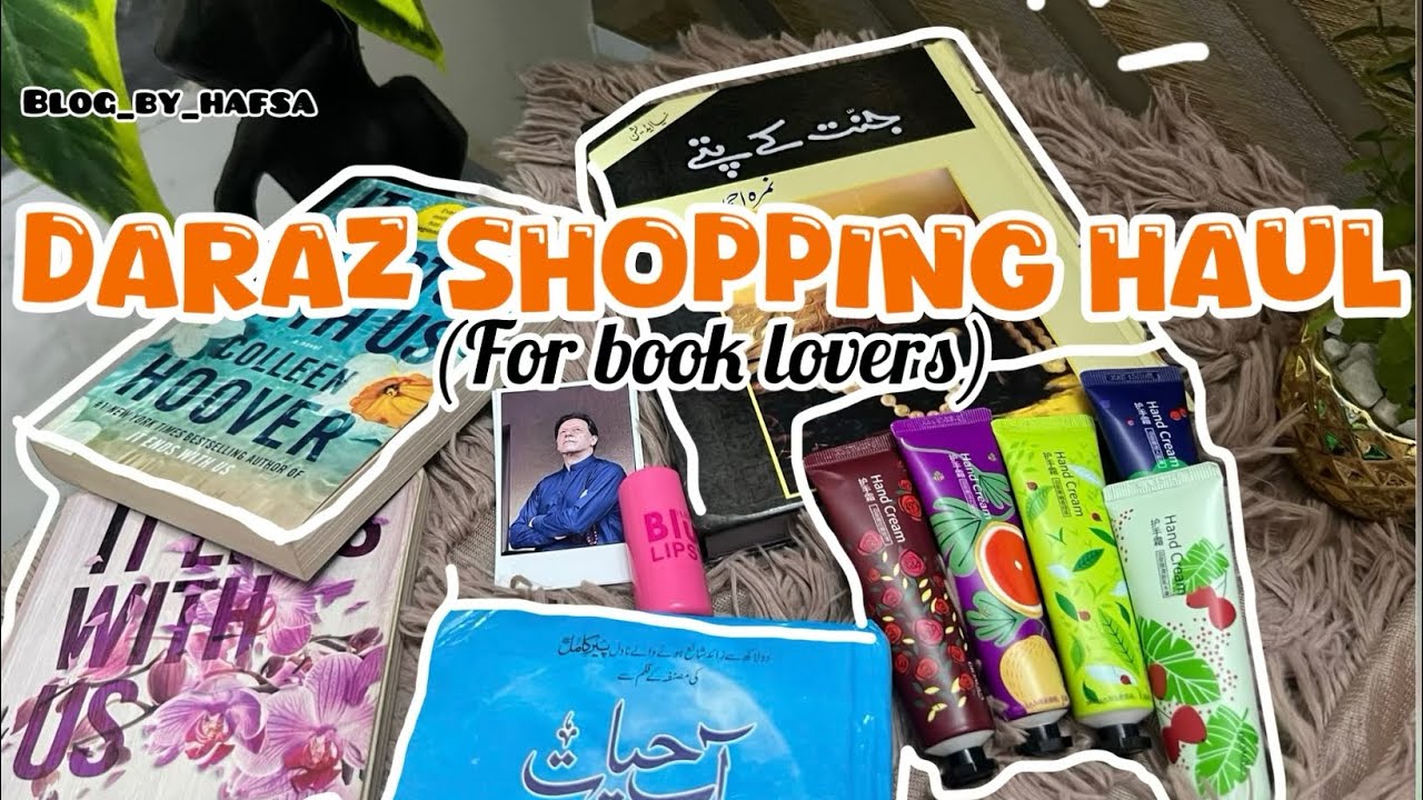 Daraz shopping haul🛍️ (for books lover) |hafsablog| - YouTube