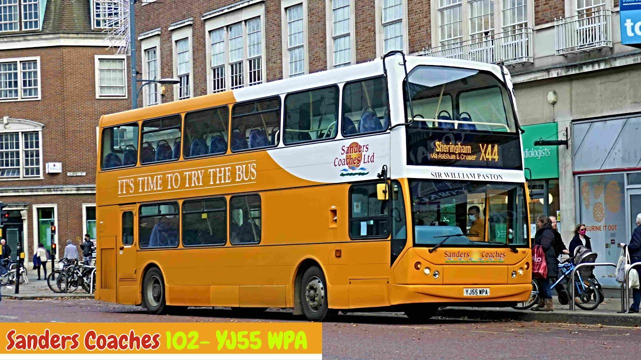 *Full thrash!* Sanders Coaches VDL DB250 East Lancs Milleniym Lowlander ...