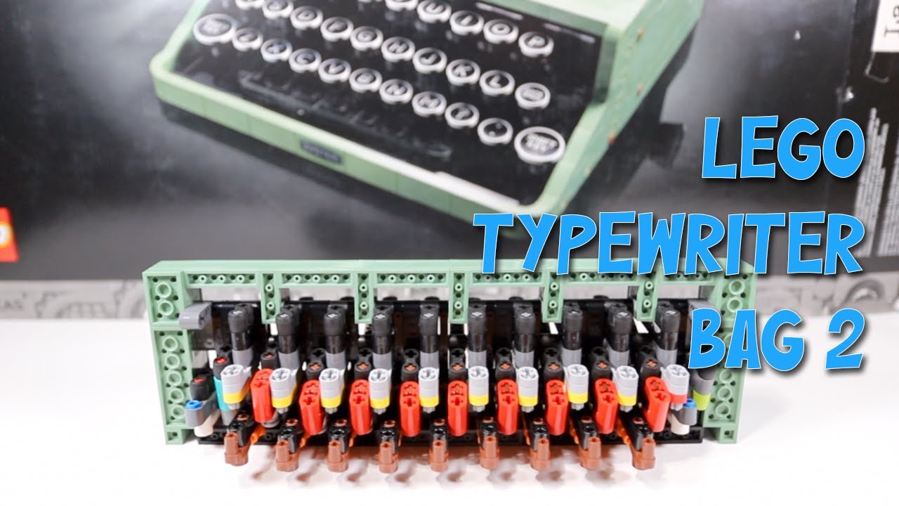 LEGO Ideas Typewriter 21327 Bag 2 Speed Build - YouTube
