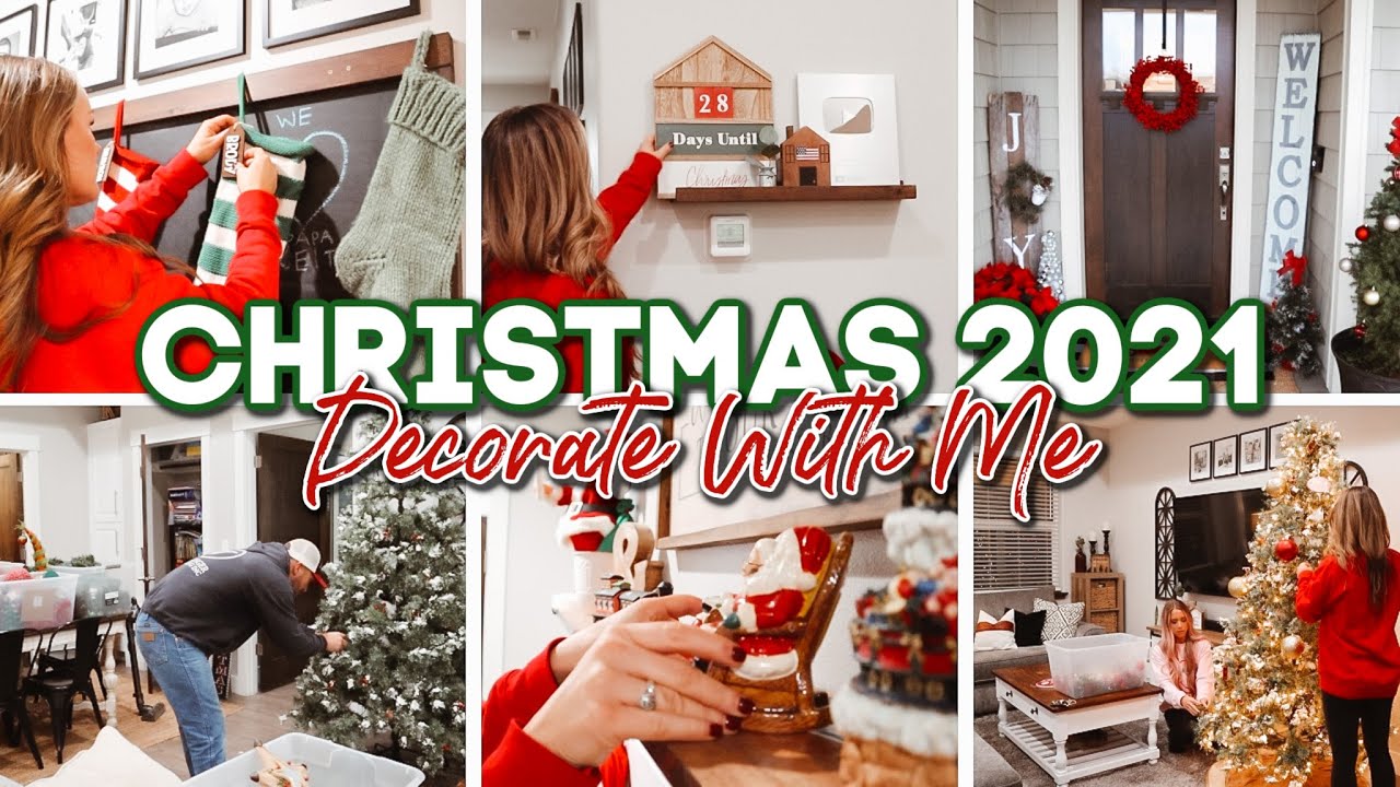 CHRISTMAS 2021 DECORATE WITH ME // Simple, Classic Christmas Decor ...