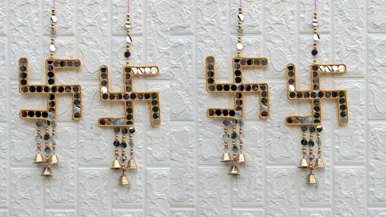 Swastik Door hanging design/दरवाजे के लिए बनाए साइड तोरण डिजाइन/Side ...
