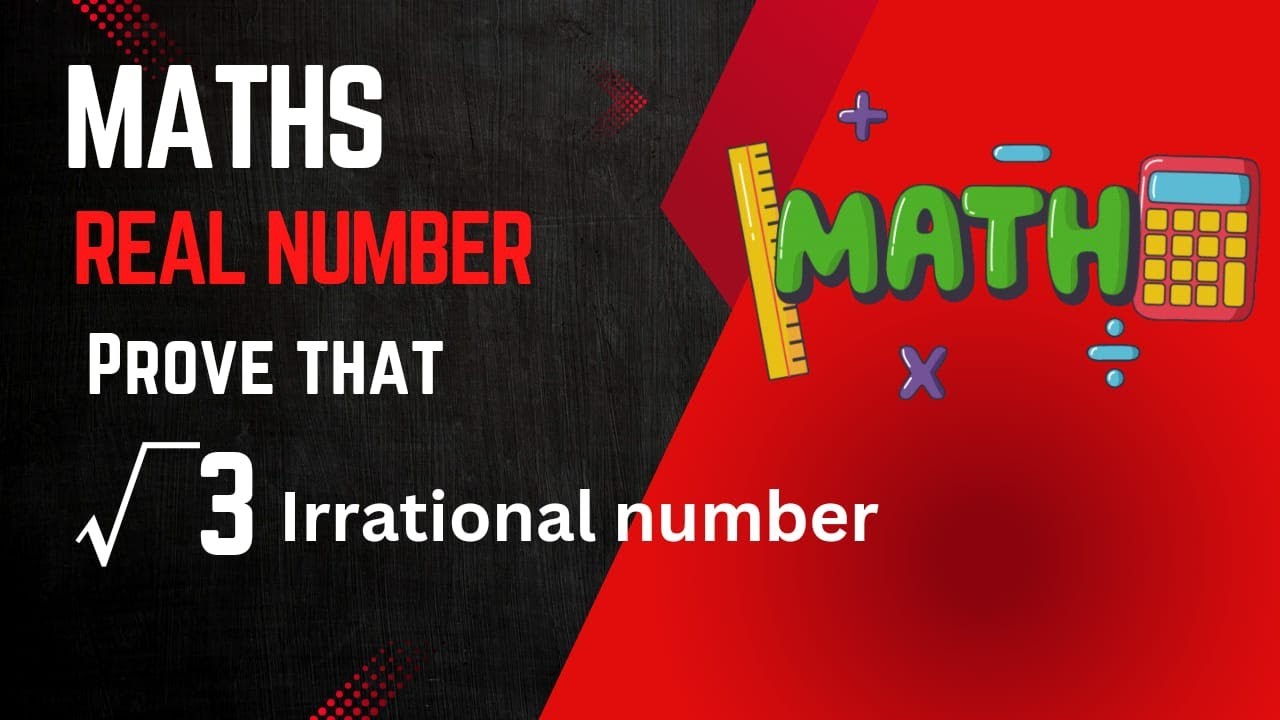 Prove √3 is an irrational number || Most important questions Class 10th ...