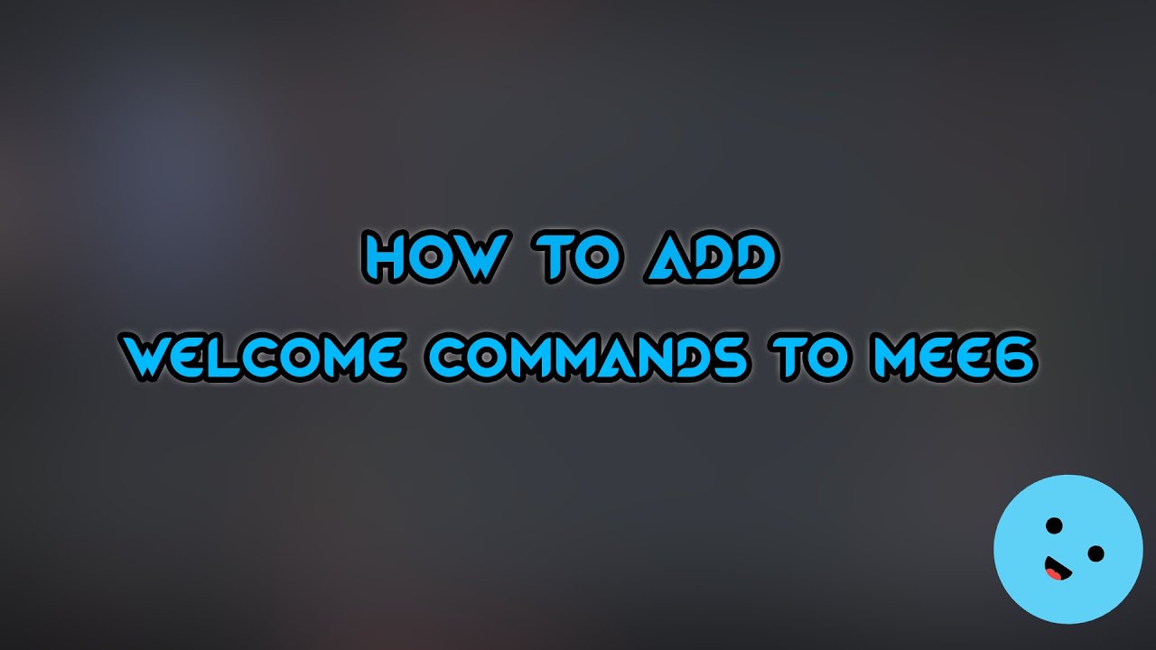 How to add welcome commands to Mee6 in Discord - YouTube