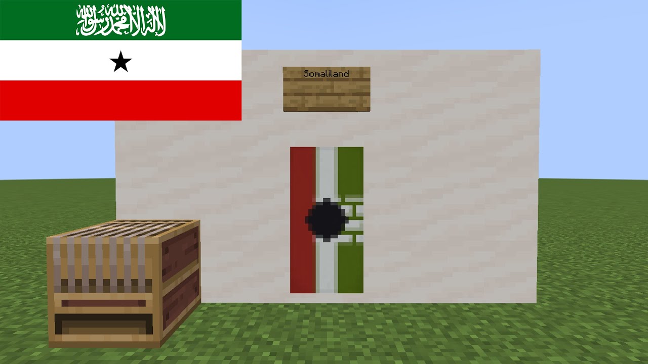 How to Make Somaliland's Flag in Minecraft - YouTube