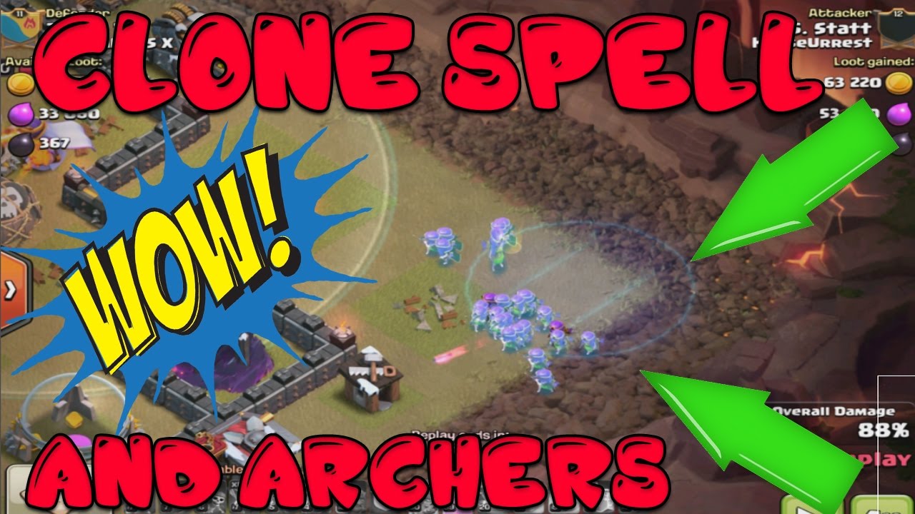 Clash Of Clans - The Clone Spell And Town Hall 11 Attacks Strategies ...