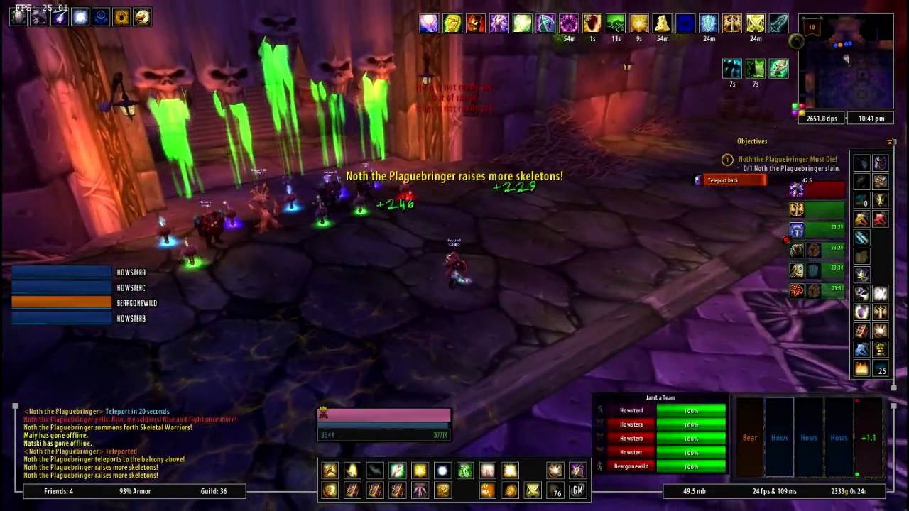 Team Howster - Multiboxing Noth the plaguebringer - YouTube