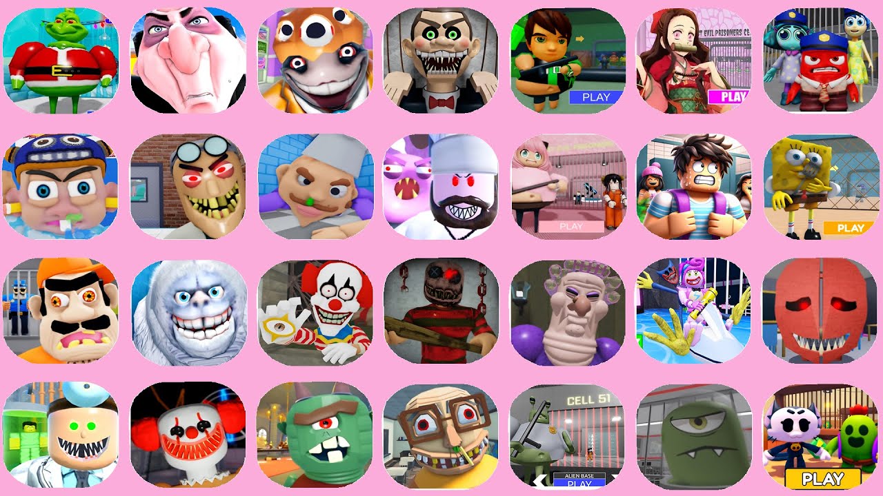 Roblox,Grinch Barry’s Prison Run,Mr Grumpy's Motel Escape,Freddy's ...