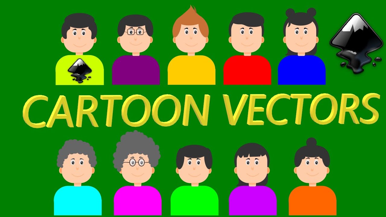Inkscape Drawing - Cartoon Character Vector Illustration - YouTube