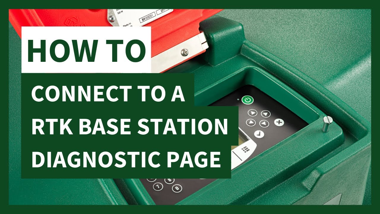 How To connect to a RTK base station diagnostic page - YouTube