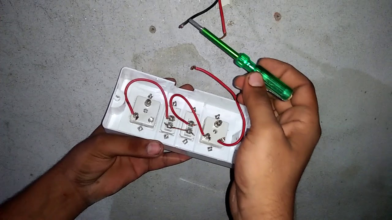 How to create connection of 2+2 gangbox - YouTube