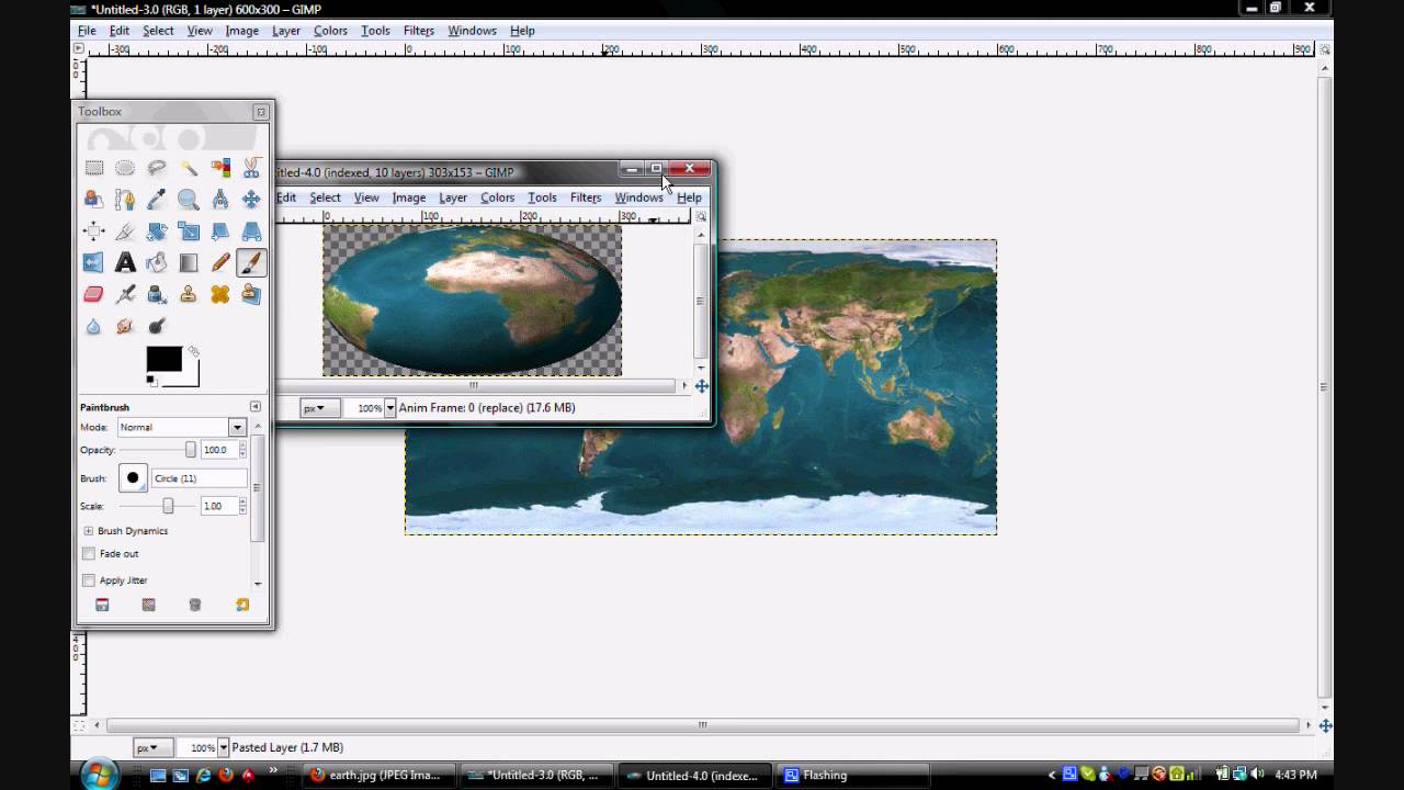 How To A Make A Spinning Globe In Gimp. - YouTube