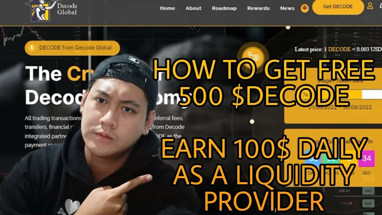 DECODE GLOBAL - GET 500 $DECODE FOR FREE | EARN 100$ A DAY AS A LIQUIDITY PROVIDER | HOW TO JOIN ...