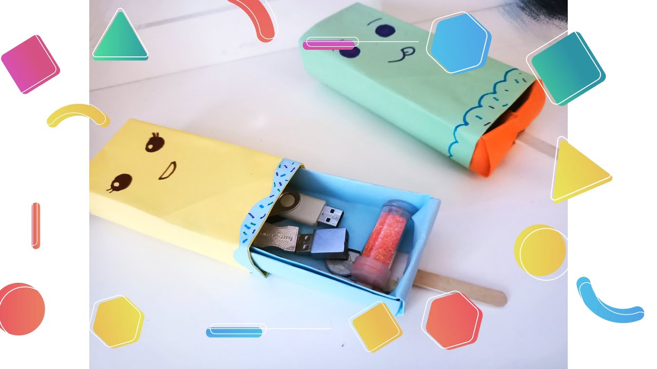 PAPER ORGANIZER||DIY HOW TO MAKE EASY KIDS PAPER BOX - YouTube