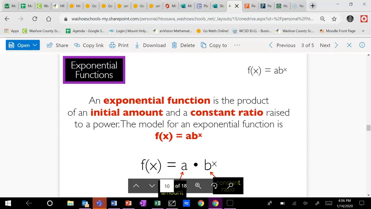 Lesson 6 2 Exponential Functions Part 2 - YouTube