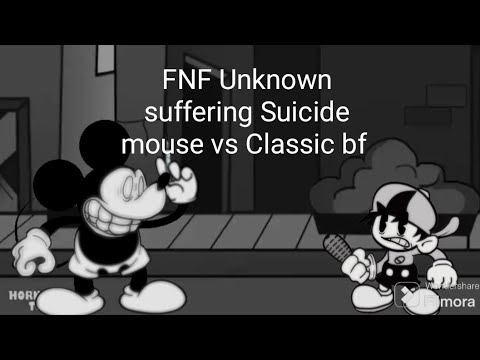 FNF unknown Suffering suicide Mouse vs Classic Bf - YouTube