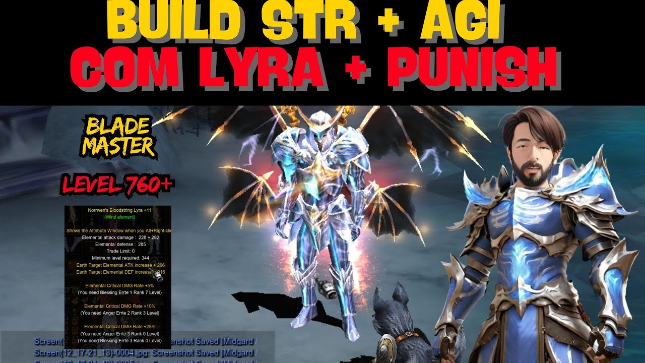 (Mu Online) BLADE MASTER NOVA BUILD PVM / APRENDA A BUILDAR SEU CHAR ...