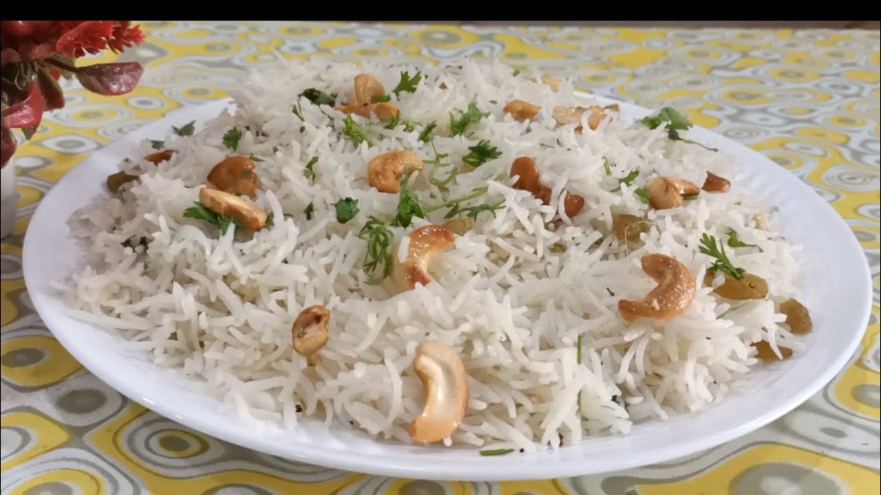Kaju Rice Recipe || Kaju Pulao || ghee rice || How to make cashew rice ...