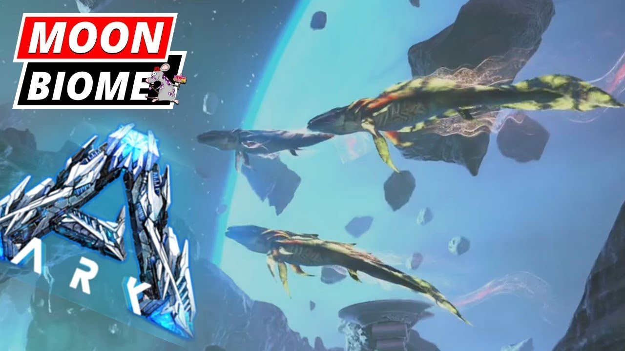 FIGHTING ON THE MOON IN ARK GENESIS! ASTROCETUS WHALE! BIOME RESKIN ...
