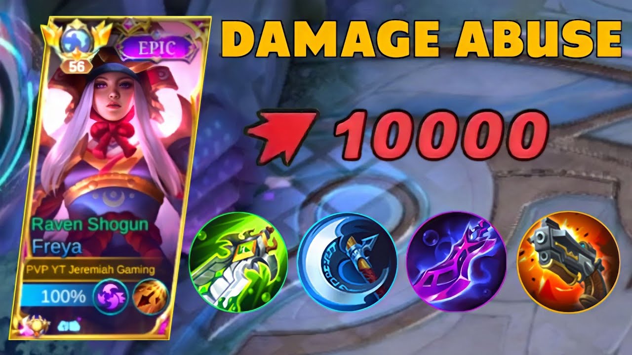 FREYA FULL DAMAGE BUILD IS CHEAT?? | FREYA BEST BUILD 2023 | MUST WATCH ...
