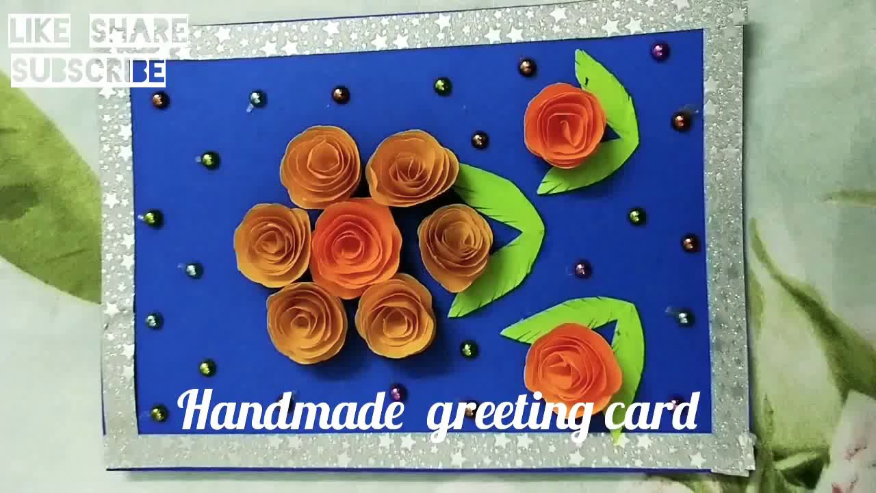 Handmade greeting card - YouTube