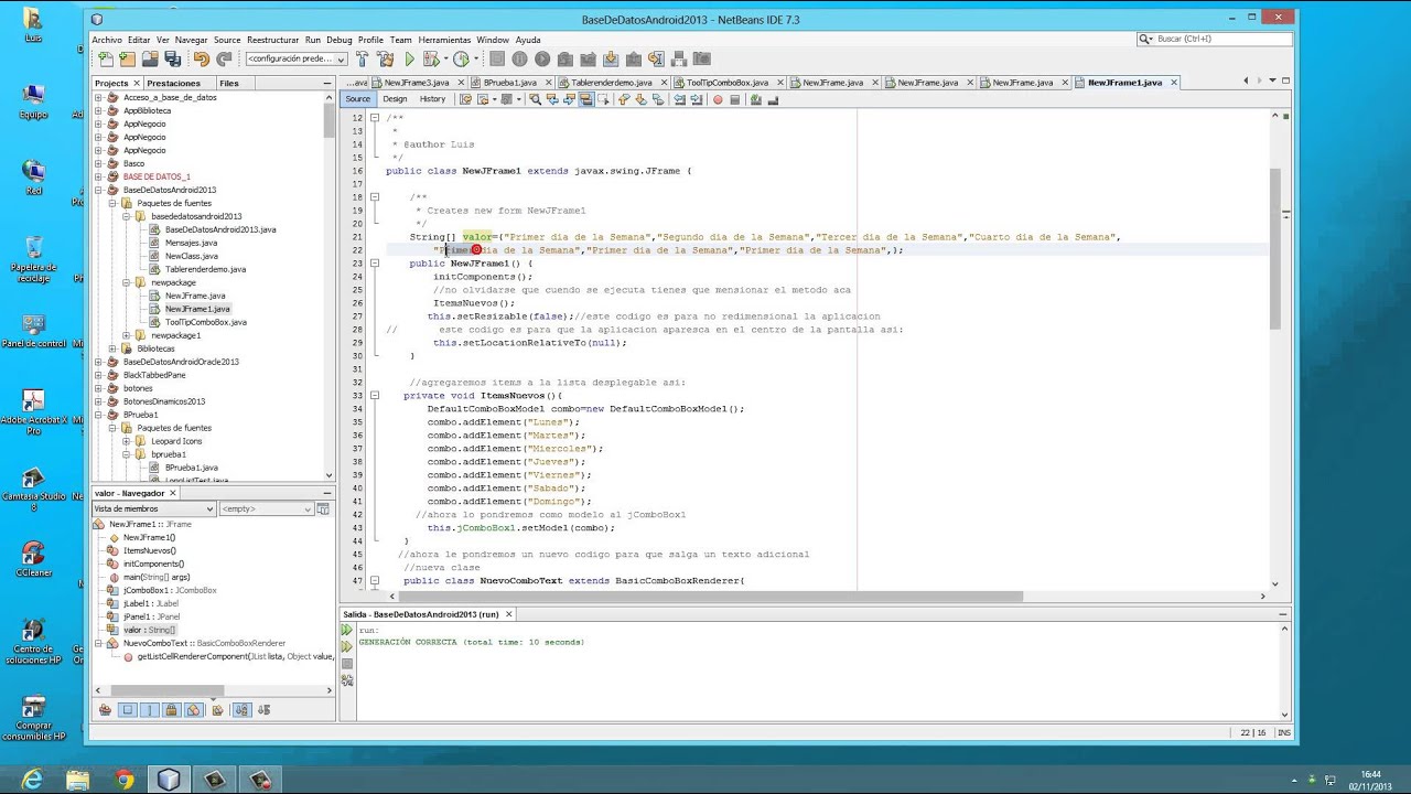 Netbeans 7.3, poner un mensaje adicional a cada Item del JComboBox 2014 ...