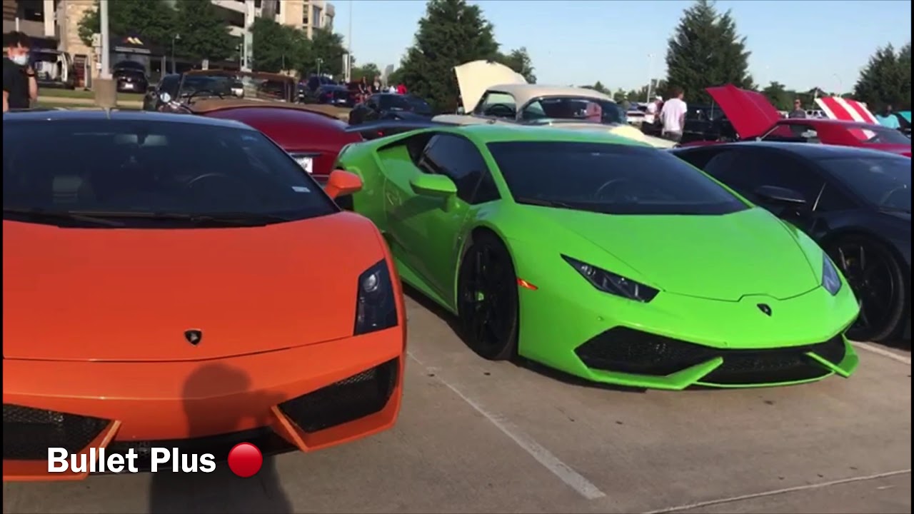 Dallas car meet #Nebraska #fueledupmeet #parkupfront - YouTube